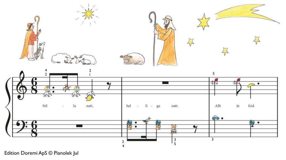 Stilla natt | Pianolek